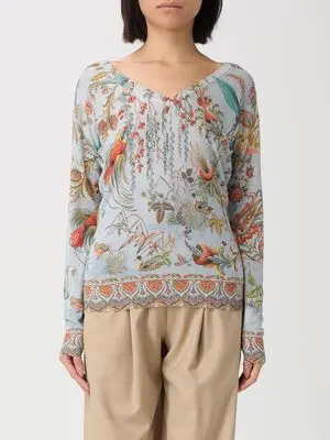 Etro Printed Long Sleeve Sweater