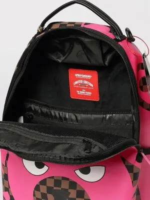 SPRAYGROUND Bear Shark Saffiano Faux Leather Backpack - Pink