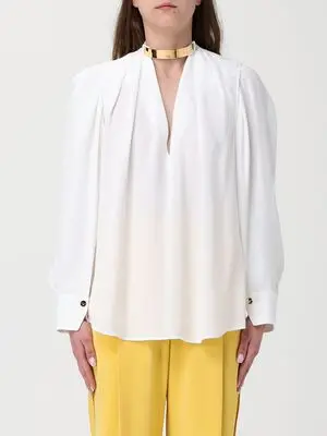 Elisabetta Franchi Georgette Blouse - Ivory