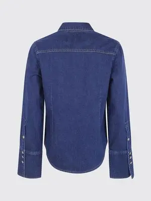 7 For All Mankind Cotton Denim Shirt - Blue