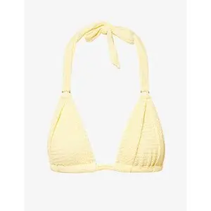 Monday Swimwear Morocco Crinkle Bikini Top - Honey Crinkle