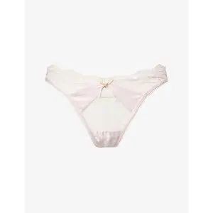 Lounge Caia High-rise Lace Thong - Pink
