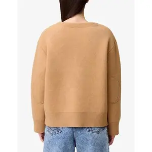 Claudie Pierlot Oversized Wool-blend Cardigan - Camel