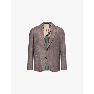Paul Smith Regular-fit Notch-lapels Stretch-wool Blend Blazer