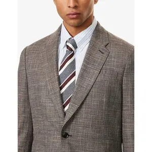 Paul Smith Regular-fit Notch-lapels Stretch-wool Blend Blazer
