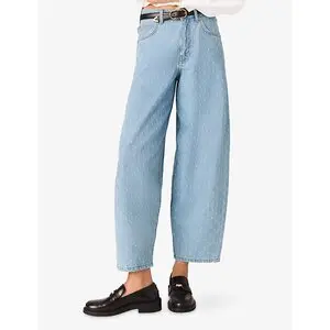 Maje Textured Balloon Denim Jeans