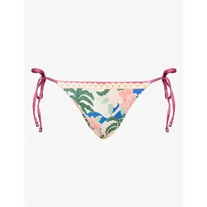 Agua Bendita Thamar Floral-print Bikini Bottoms - Multicolor
