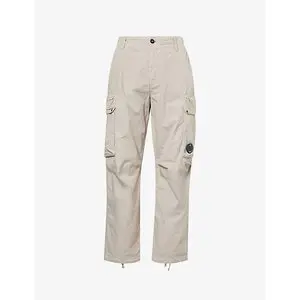 C.P. COMPANY Microreps Cotton Trousers With Drawstring Cuffs