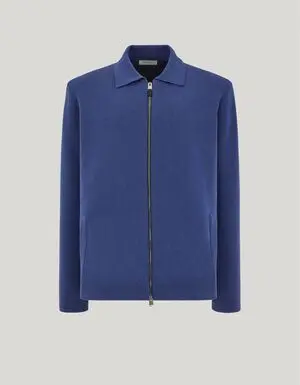 Canali Cotton-modal Blend Jacket - Blue