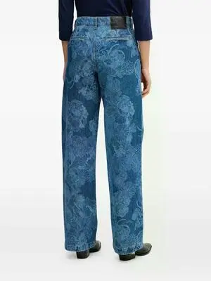 Sisley Floral Pattern Jeans