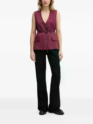 Sisley Pinstripe Buttoned Gilet