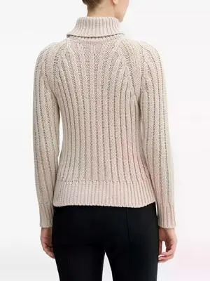 NEWLAND Cable Knit Roll-neck Sweater