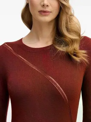 Sisley Long-sleeve Ribbed Mini Dress
