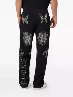 Philipp Plein Eagle-motif Drawstring Track Pants