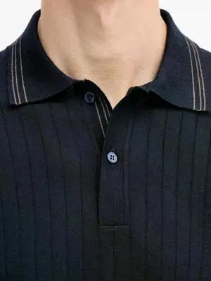 Paul & Shark Ribbed Collared Polo Shirt