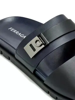 FERRAGAMO Hug Buckled Sandals - Blue