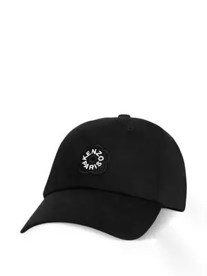 Kenzo Embroidered Cotton Cap - Black
