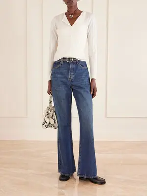 FRAME Ribbed Cashmere And Silk-blend Cardigan
