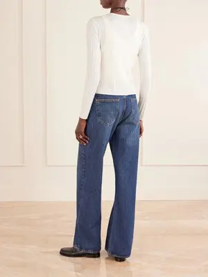 FRAME Ribbed Cashmere And Silk-blend Cardigan