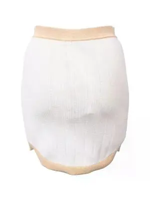 Balmain Button Knitted Mini Skirt