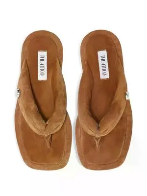 Attico Indie Thong Sandals - Brown