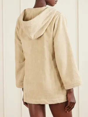 Lisa Marie Fernandez Hooded Cotton-terry Tunic