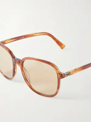 Miu Miu Round-frame Acetate Sunglasses