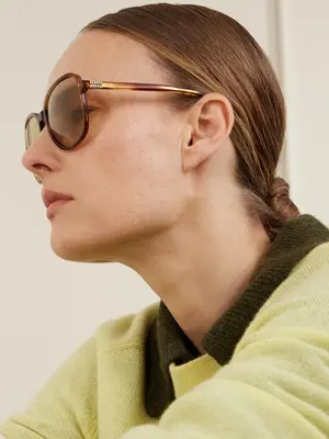 Miu Miu Round-frame Acetate Sunglasses
