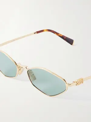 Miu Miu Oval Frame Sunglasses