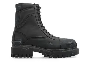 Balenciaga Combat Strike 20mm Boot - Black