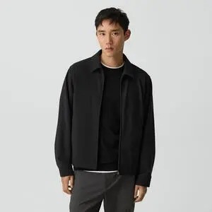 Theory Blouson Jacket In Precision Ponte - Black