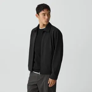 Theory Blouson Jacket In Precision Ponte - Black