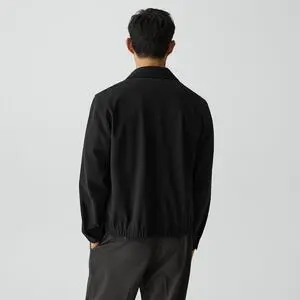 Theory Blouson Jacket In Precision Ponte - Black