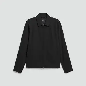 Theory Blouson Jacket In Precision Ponte - Black