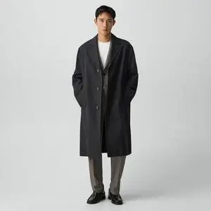 Theory Twill Blend Three-button Coat