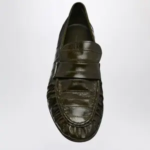 THE ROW Olive Eel Leather Loafers