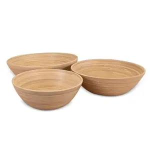 LEXA 3-piece Bowl Set, 12, 10 - Natural