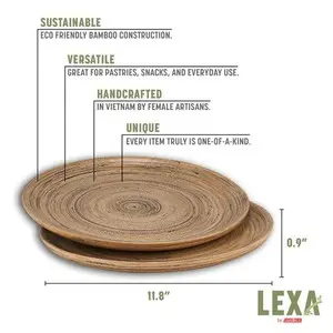 LEXA Serving Plate Set - Black