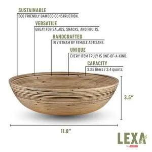 LEXA Salad Bowl - Black