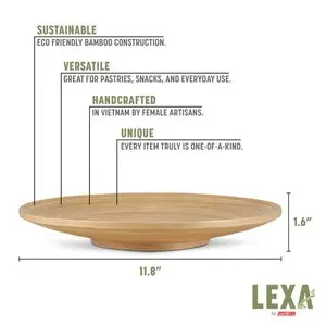 LEXA Footed Plate - Natural