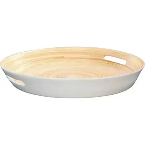 LEXA Serving Tray W/ Handles - White