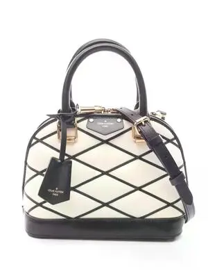 LOUIS VUITTON 2021-2026 Alma Malletage Bb Satchel - White