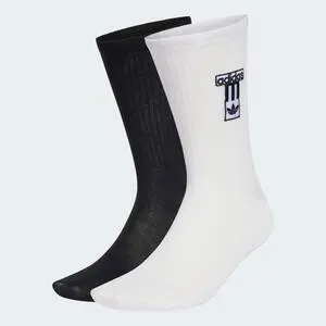 Adidas Adibreak Crew Socks 2 Pairs - White / Black