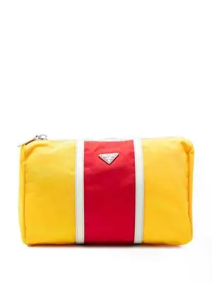 Prada Tricolor Tessuto Zip Pouch
