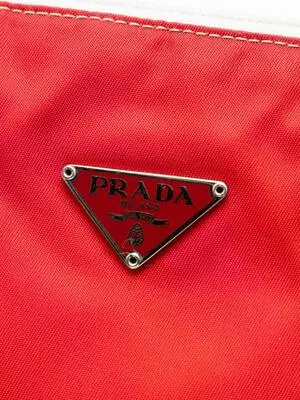 Prada Tricolor Tessuto Zip Pouch