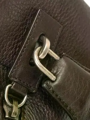 Prada 1990-2000s Buckled Leather Shoulder Bag