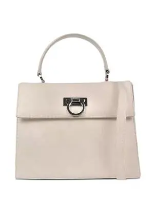 FERRAGAMO 1990s-2000s Gancini Leather Tote Bag