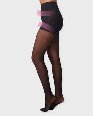 Swedish Stockings Moa Control Top Tights - Black
