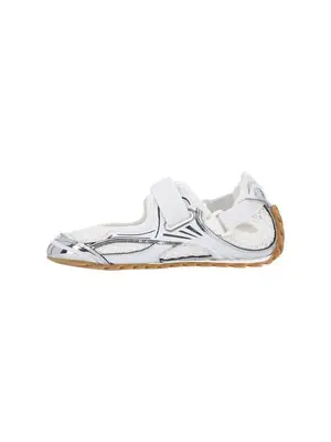 Bottega Veneta Mary Jane "orbit Flash" Sneakers - Silver