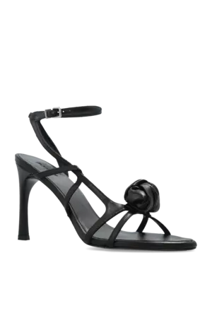 ROTATE BY BIRGER CHRISTENSEN Heeled Knot Sandals - Black